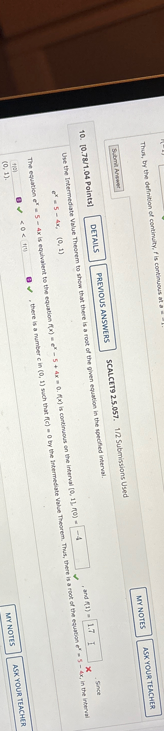 Solved Thus, by the definition of continuity, f ﻿is | Chegg.com