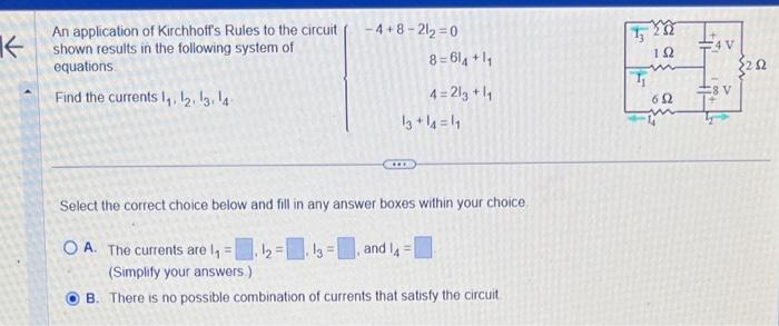 Solved An application of Kirchhoff's Rules to the circuit | Chegg.com