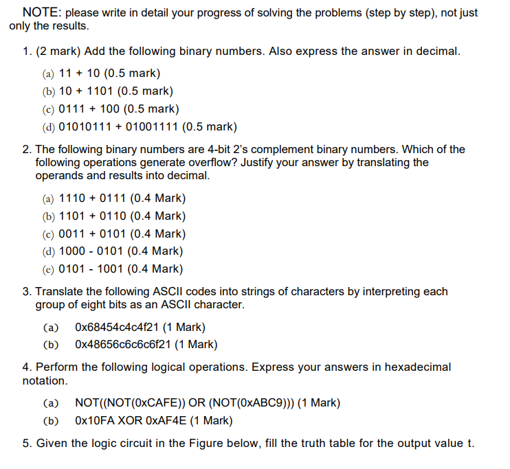 Hi could you please answer these for me step by step | Chegg.com