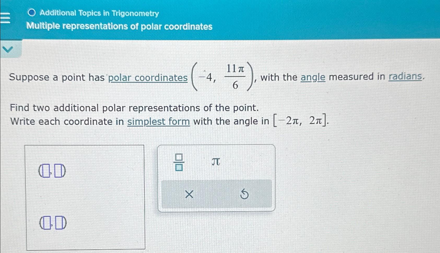 Solved Additional Topics in Trigonometry Multiple | Chegg.com
