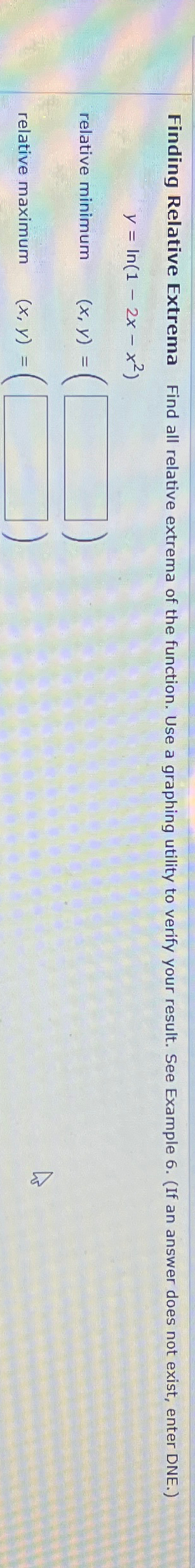 Solved Finding Relative Extrema Find all relative extrema of | Chegg.com