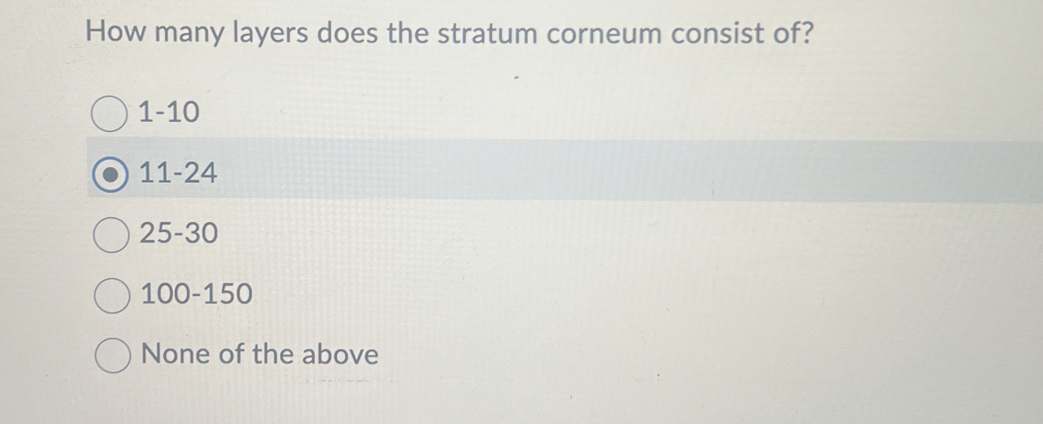 Solved How many layers does the stratum corneum consist | Chegg.com
