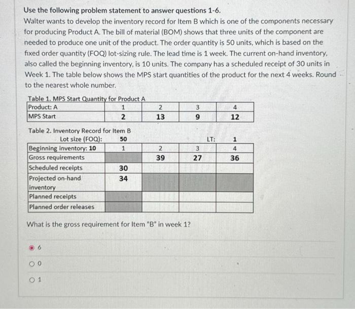 Solved Use the following problem statement to answer | Chegg.com