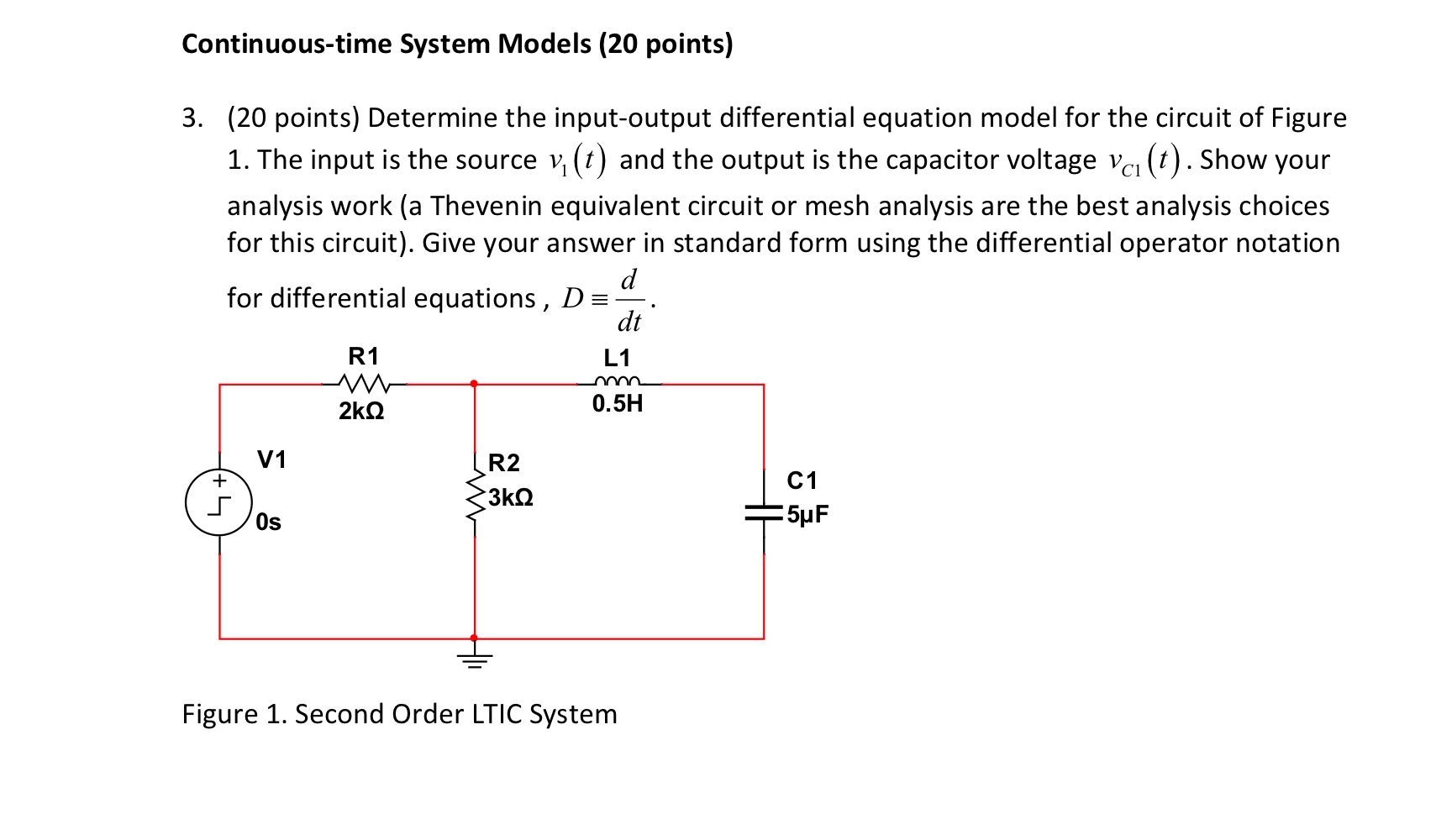 Continuous-time System Models (20 ﻿points)3. (20 | Chegg.com