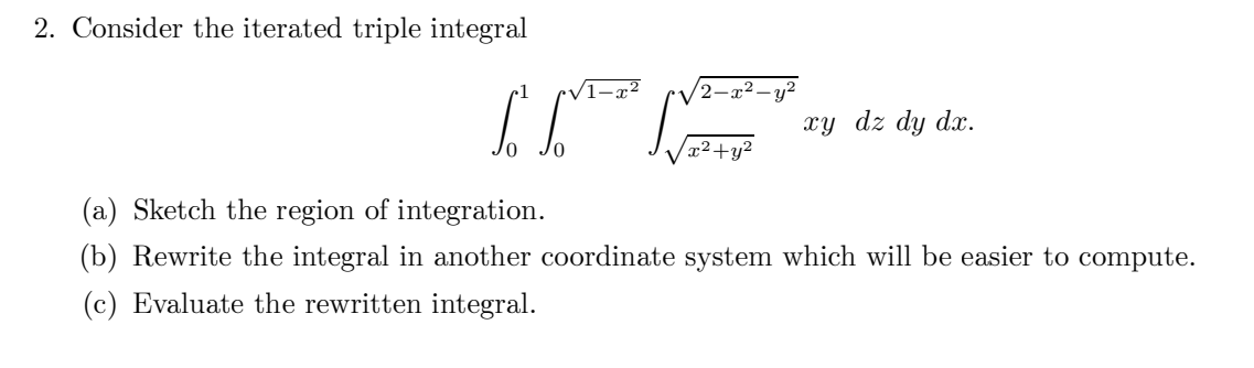 Solved Consider the iterated triple | Chegg.com