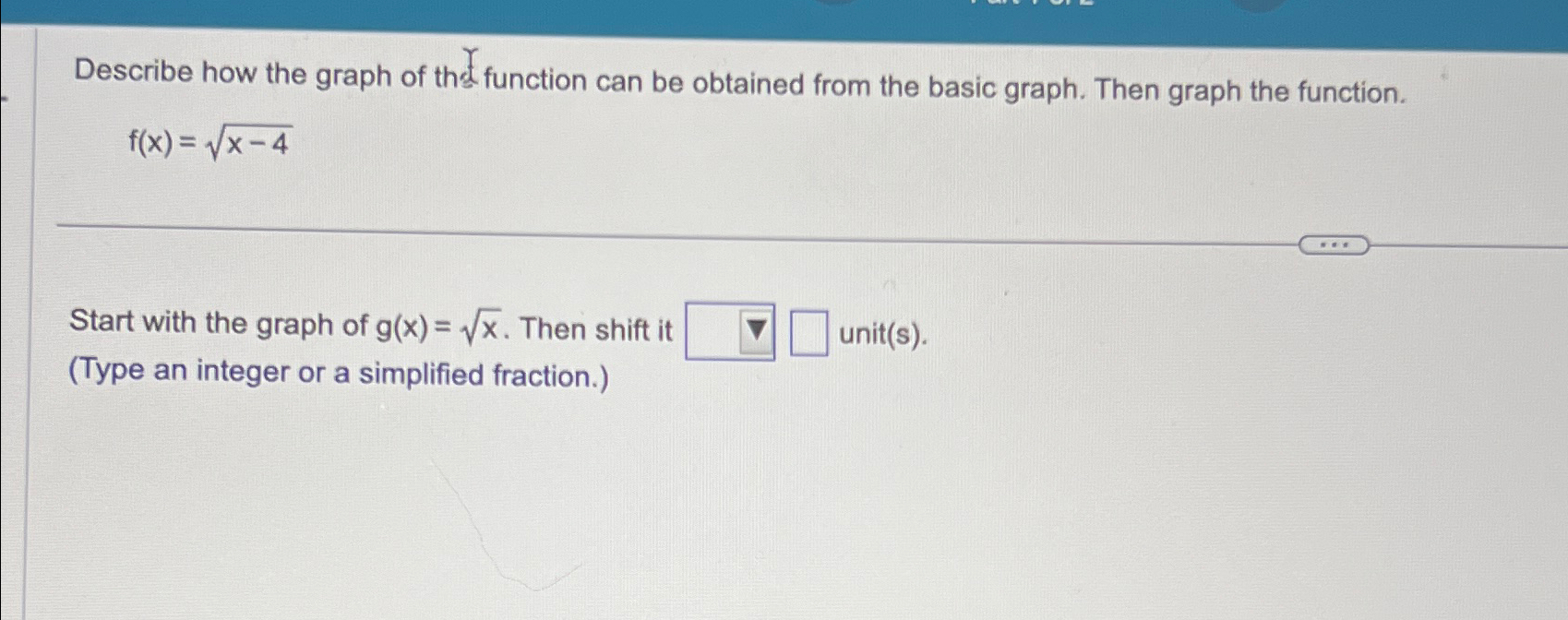 Solved Describe how the graph of the function can be | Chegg.com