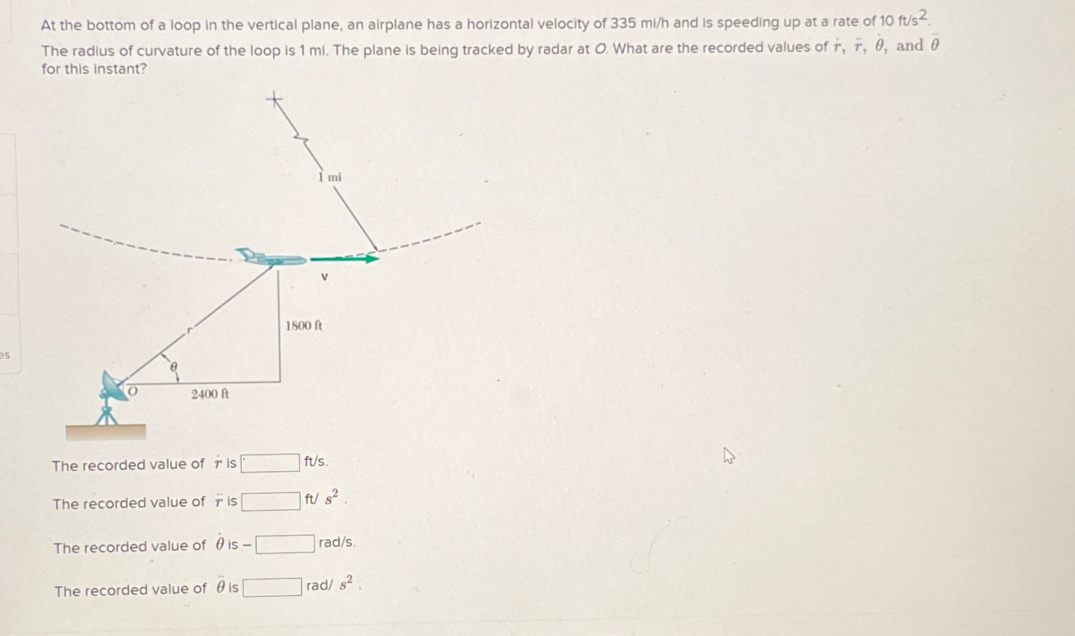 Solved At the bottom of a loop in the vertical plane, an | Chegg.com
