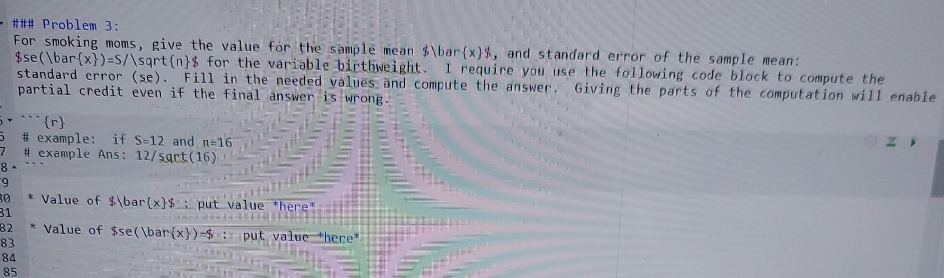 Solved \# this block loads R packages that may be needed for | Chegg.com
