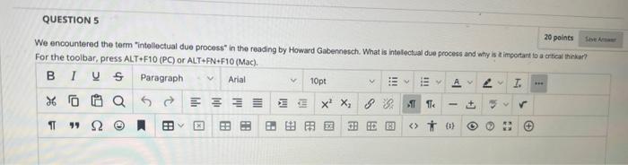 Solved We encountered the term "intellectual due process" in | Chegg.com