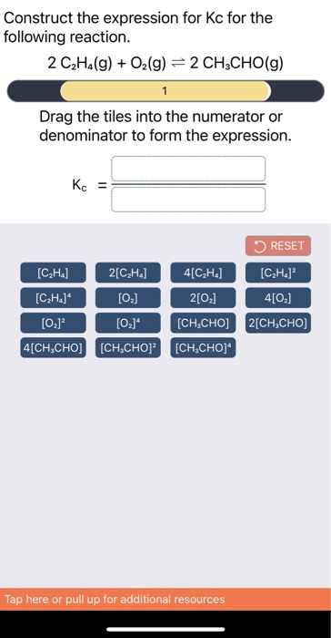 Solved Construct the expression for Kc for the following | Chegg.com