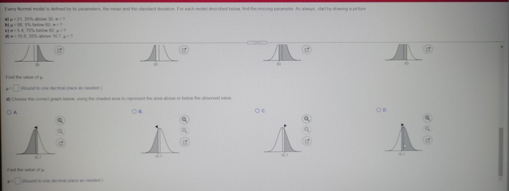 Solved Every Normal model is defined by its parameters, the | Chegg.com