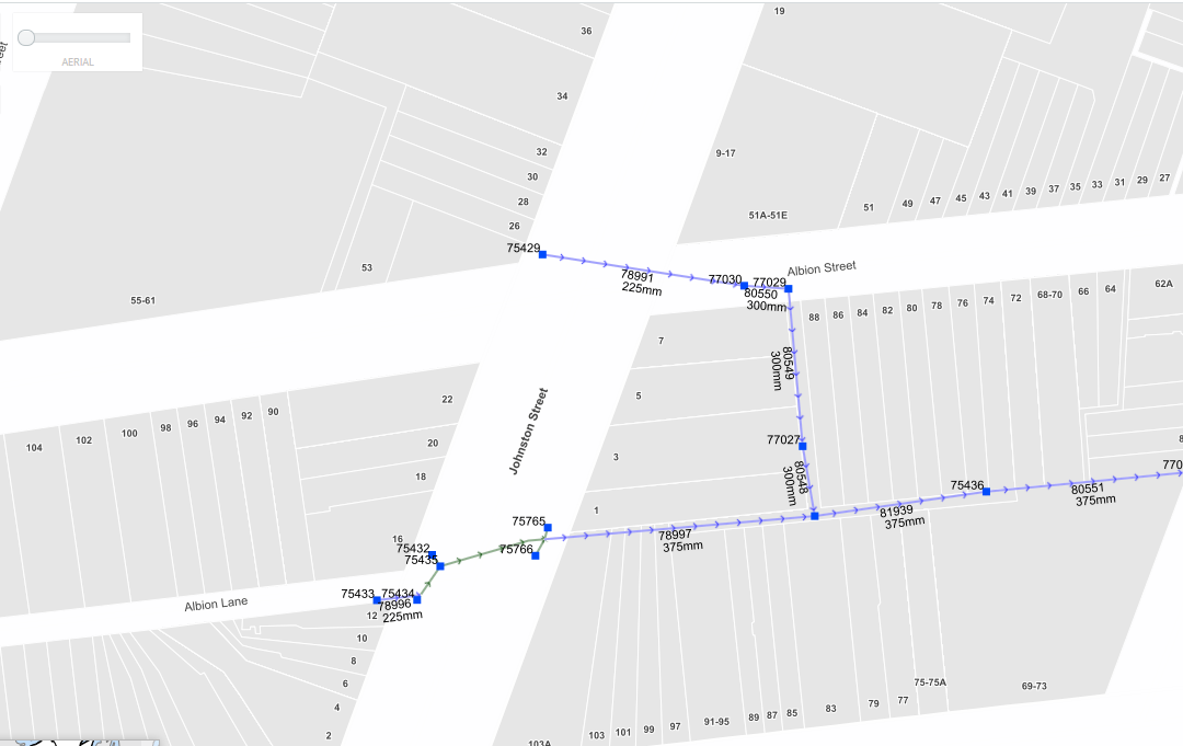 Solved in the picture blue lines showed the Stormwater pipes | Chegg.com