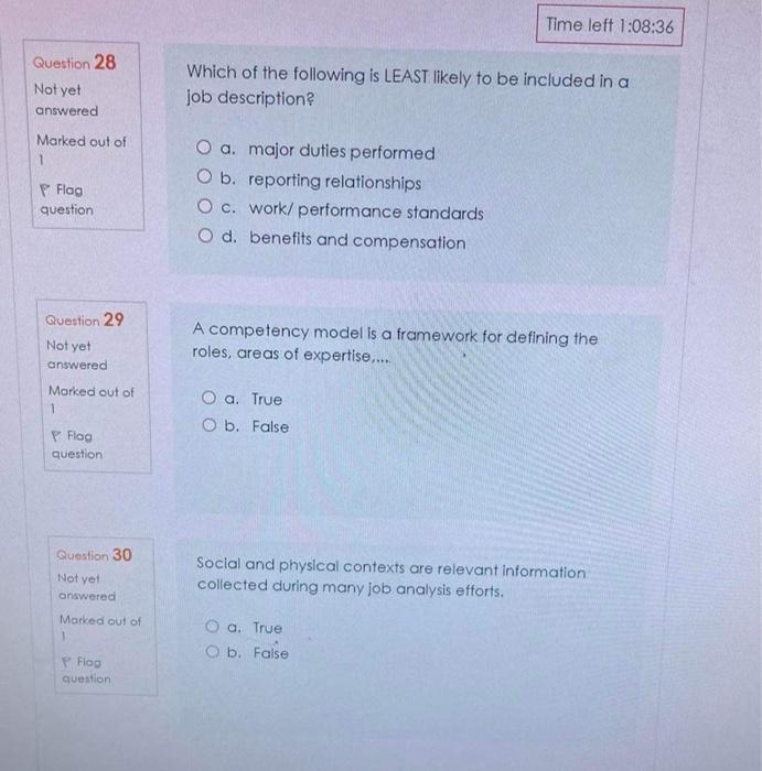 Which of the following is LEAST likely to be included | Chegg.com
