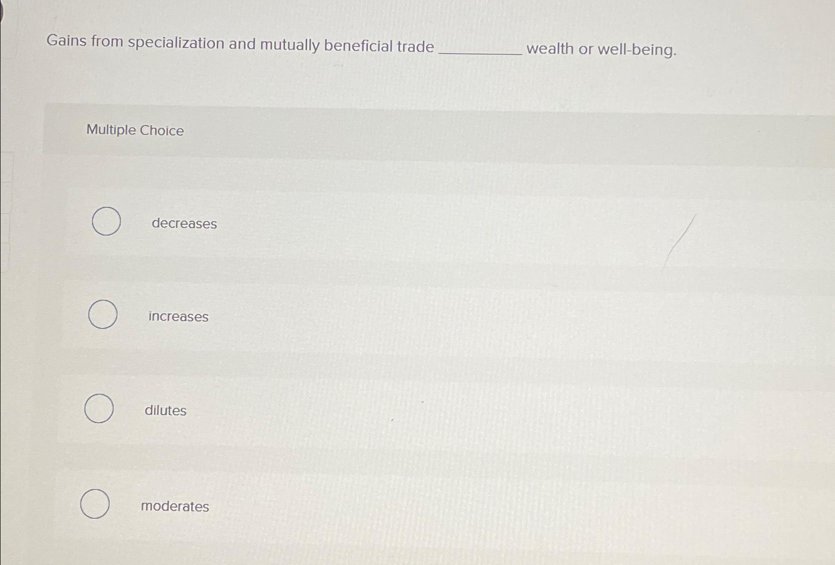 Solved Gains from specialization and mutually beneficial | Chegg.com