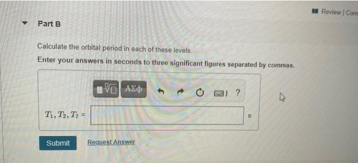 Solved Review Constants Part A Using the Bohr model, | Chegg.com