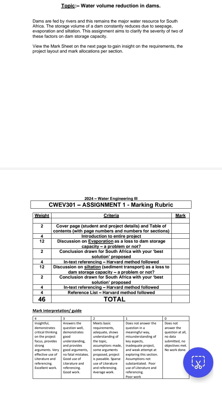 Solved Topic:- ﻿Water volume reduction in dams.Dams are fed | Chegg.com