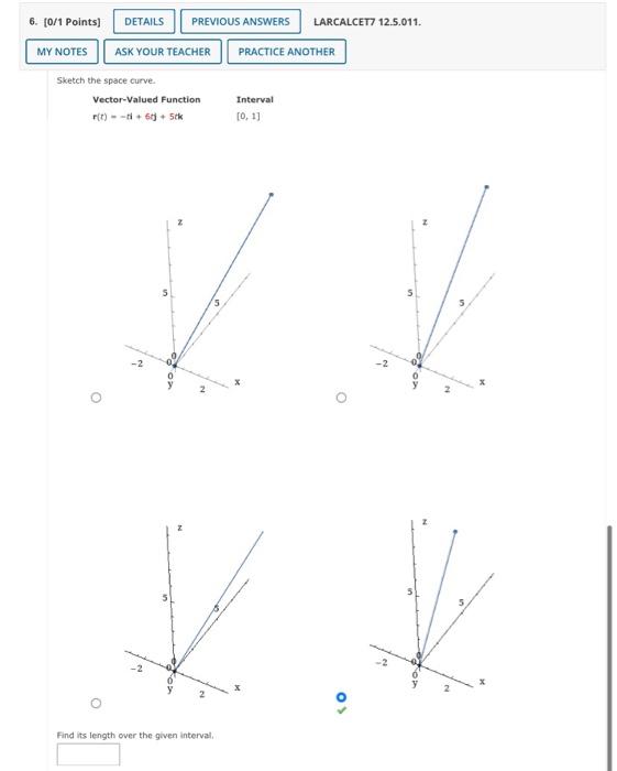 Solved Sketch the space curve. Vector-Valued Function | Chegg.com