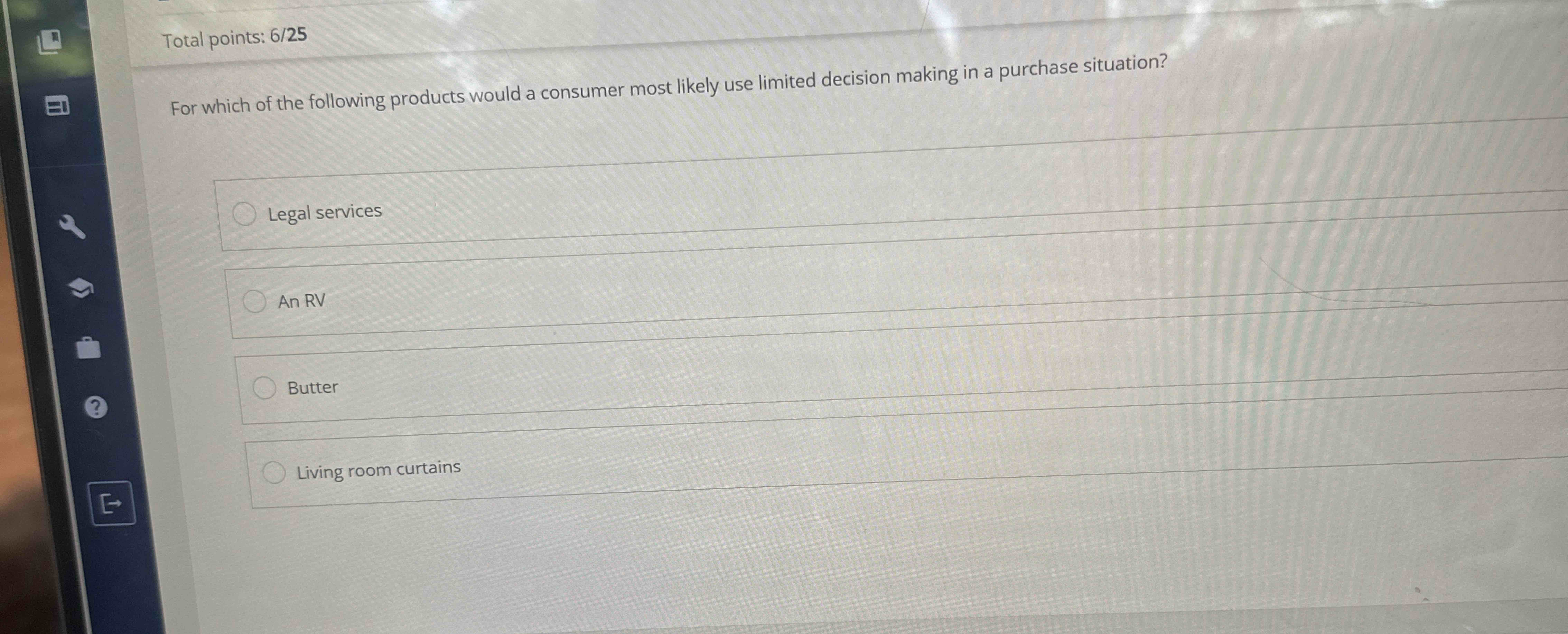 Solved Total points: 6/25For which of the following products | Chegg.com