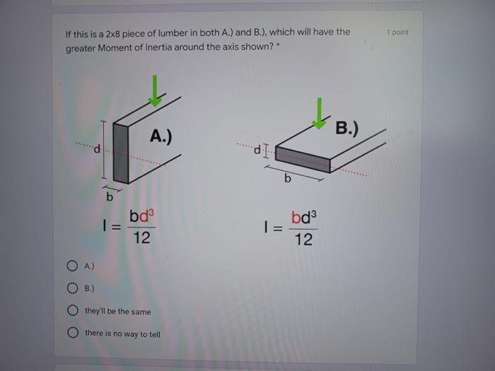 Solved What is B.)? 1 point W12x45 IT Tła ) B.) A.) W = wide | Chegg.com