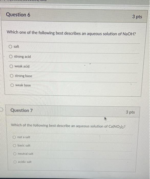 Solved Question 6 3 pts Which one of the following best | Chegg.com