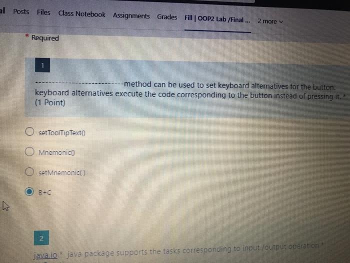 Solved al Posts Files Class Notebook Assignments Grades Fill | Chegg.com