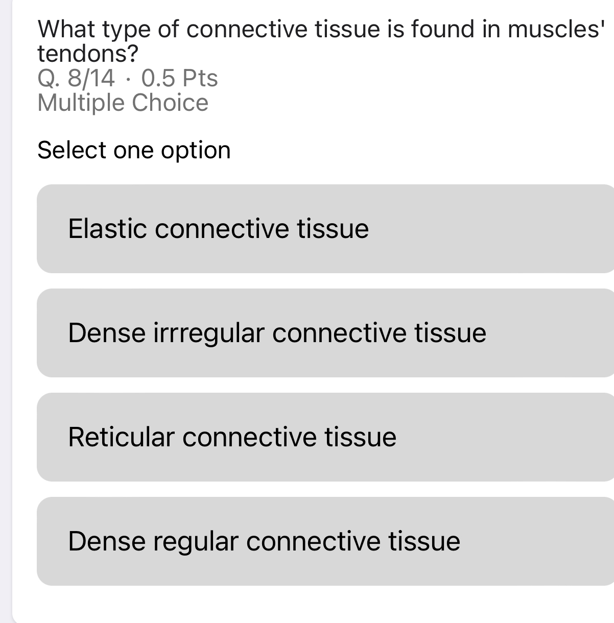 Solved What type of connective tissue is found in muscles' | Chegg.com