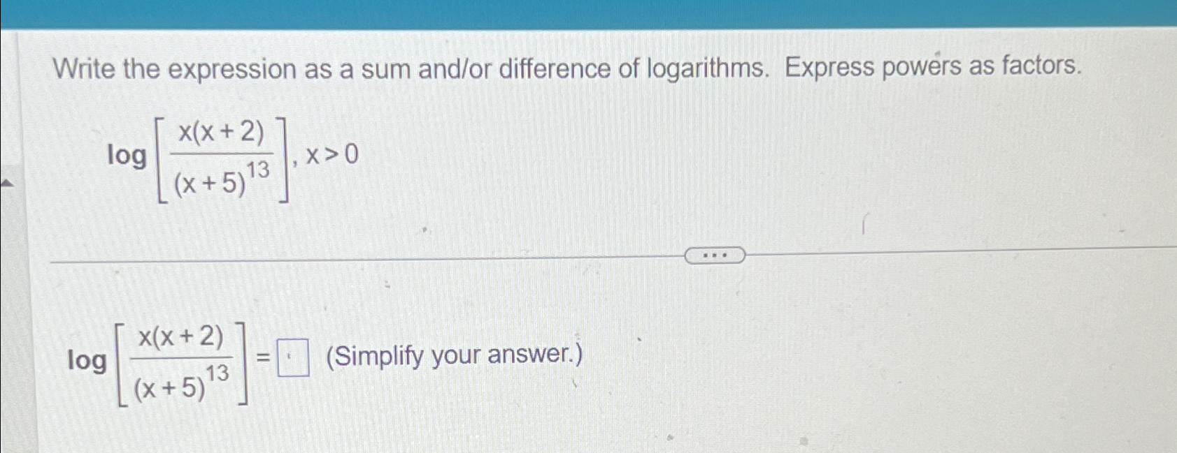 Solved Write the expression as a sum and/or difference of | Chegg.com