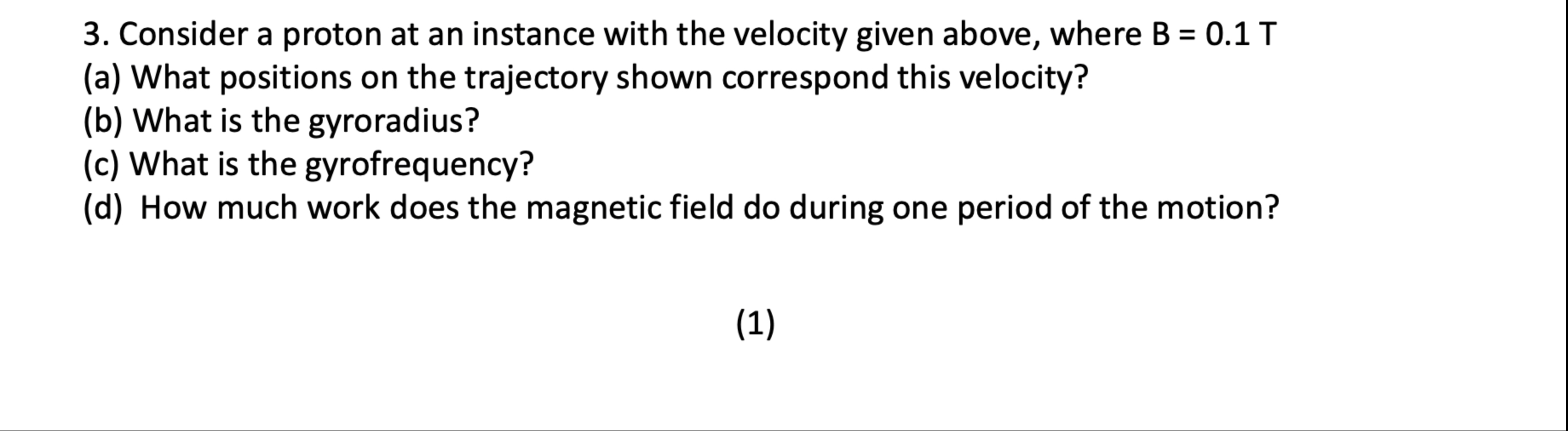 Solved Consider a proton at an instance with the velocity | Chegg.com