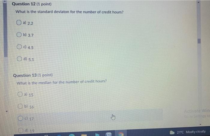 Solved Scenario 3 A survey conducted in a college intro | Chegg.com