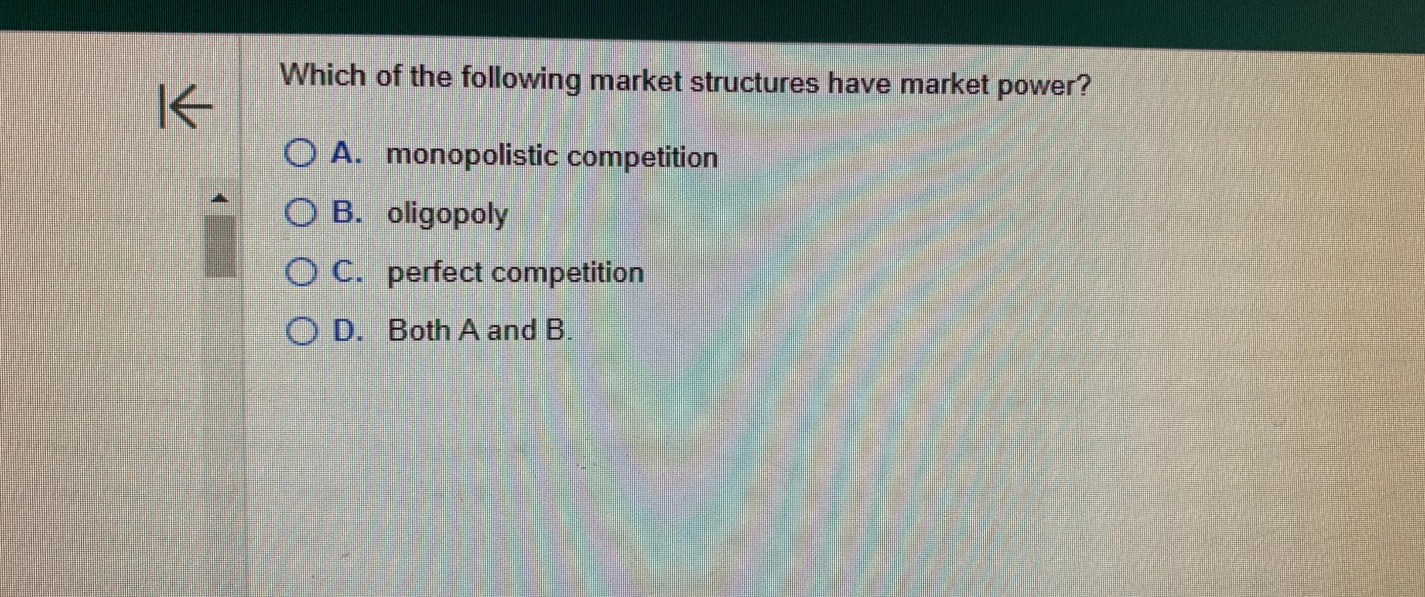 Solved Which of the following market structures have market | Chegg.com