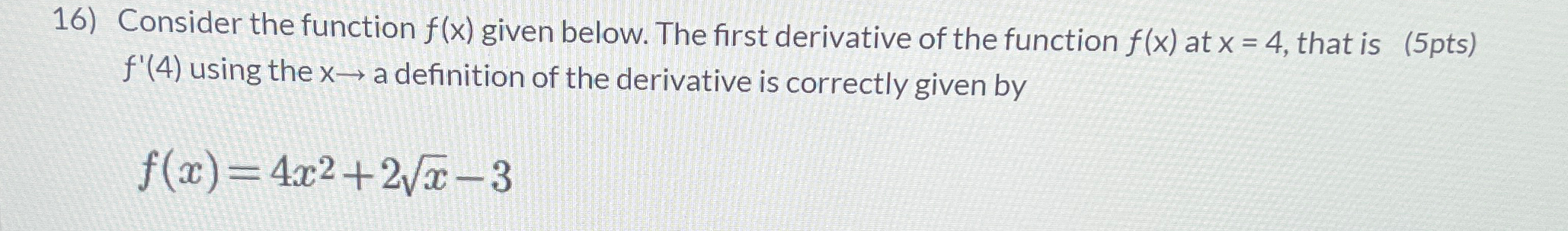 Solved Consider the function f(x) ﻿given below. The first | Chegg.com