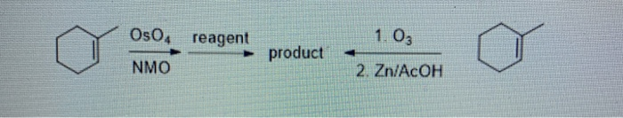 Solved reagent Os NMO product 1.0₃ 2. Zn/AcOH | Chegg.com