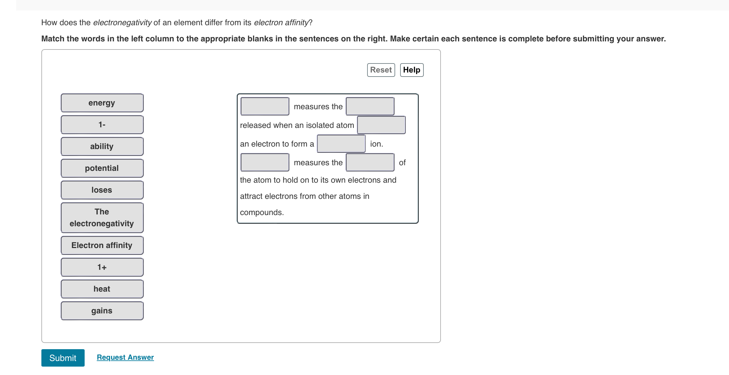 Solved How does the electronegativity of an element differ | Chegg.com