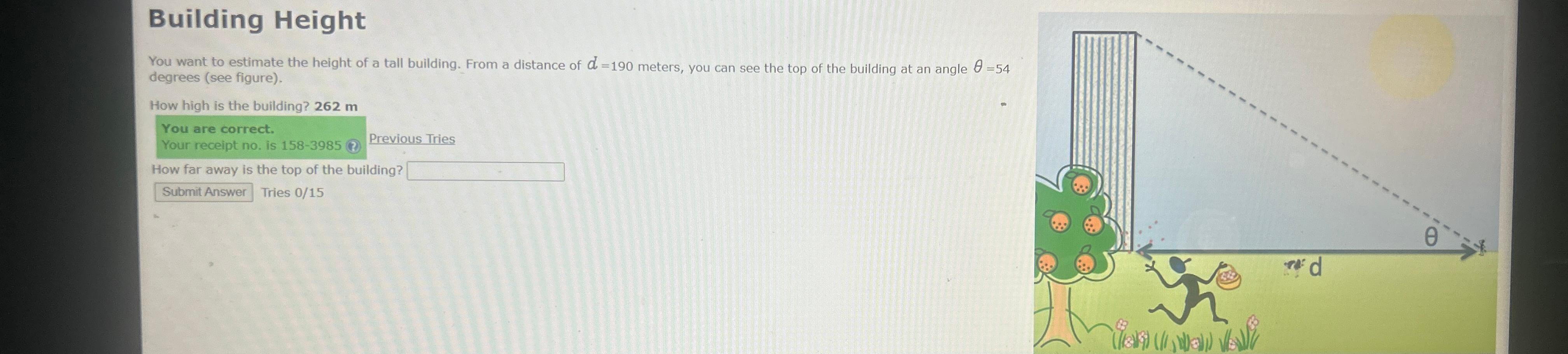Solved Building HeightYou want to estimate the height of a | Chegg.com