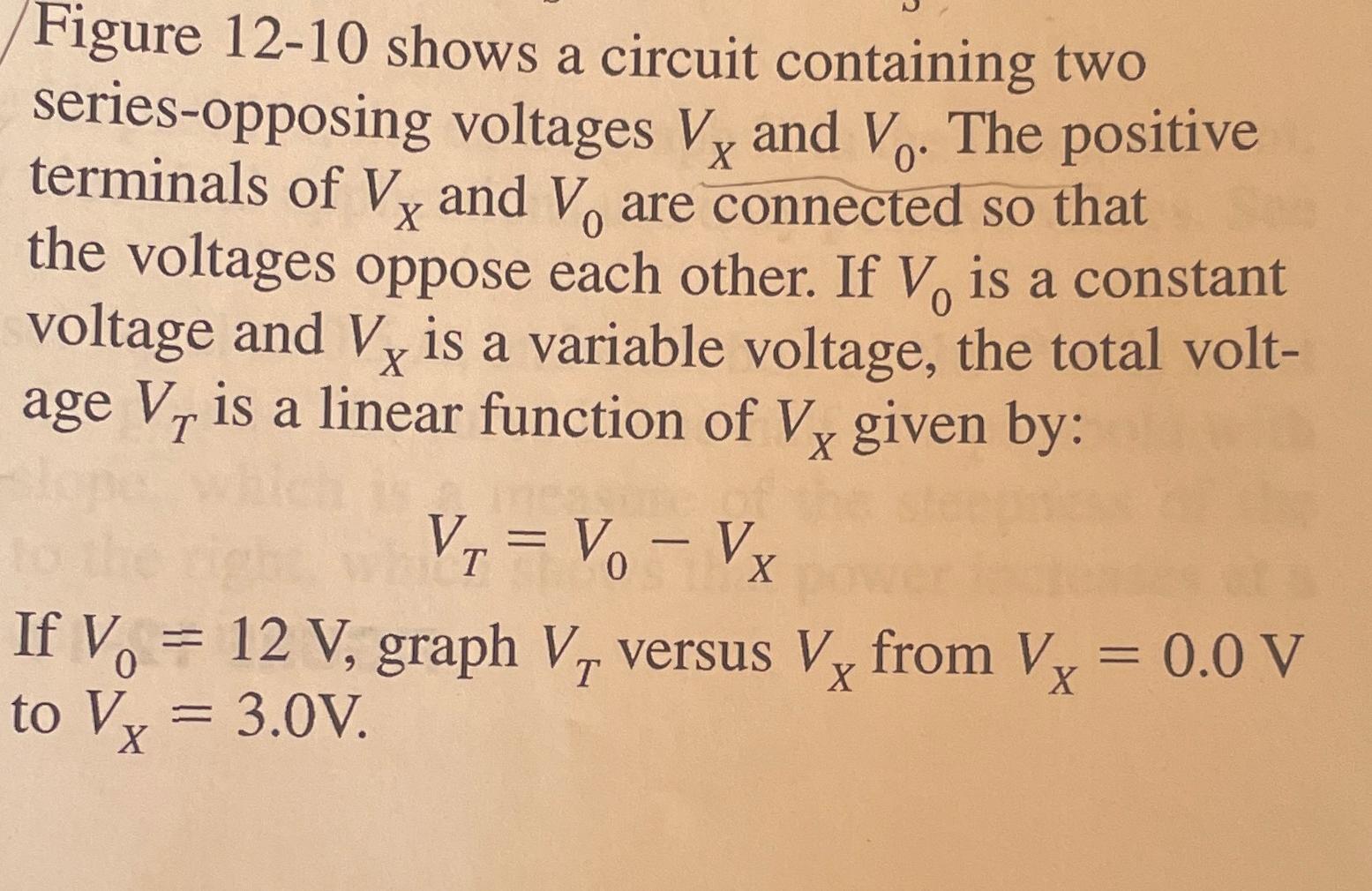 Solved Figure 12-10 ﻿shows a circuit containing two | Chegg.com
