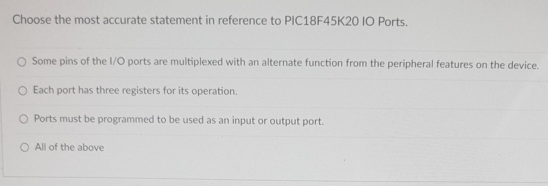 Solved Choose the most accurate statement in reference to | Chegg.com