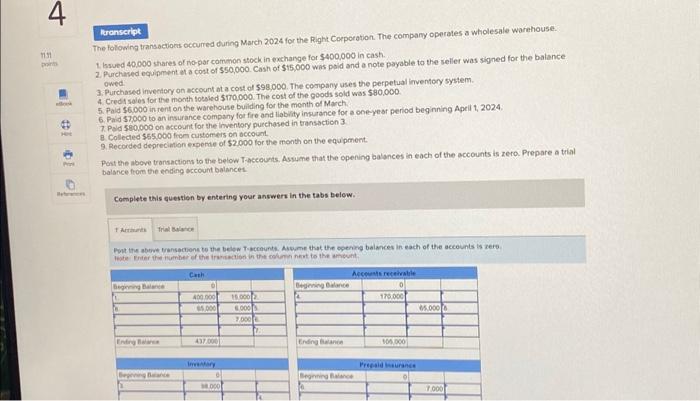 Solved 4 11.11 points eBook Hint Print References | Chegg.com