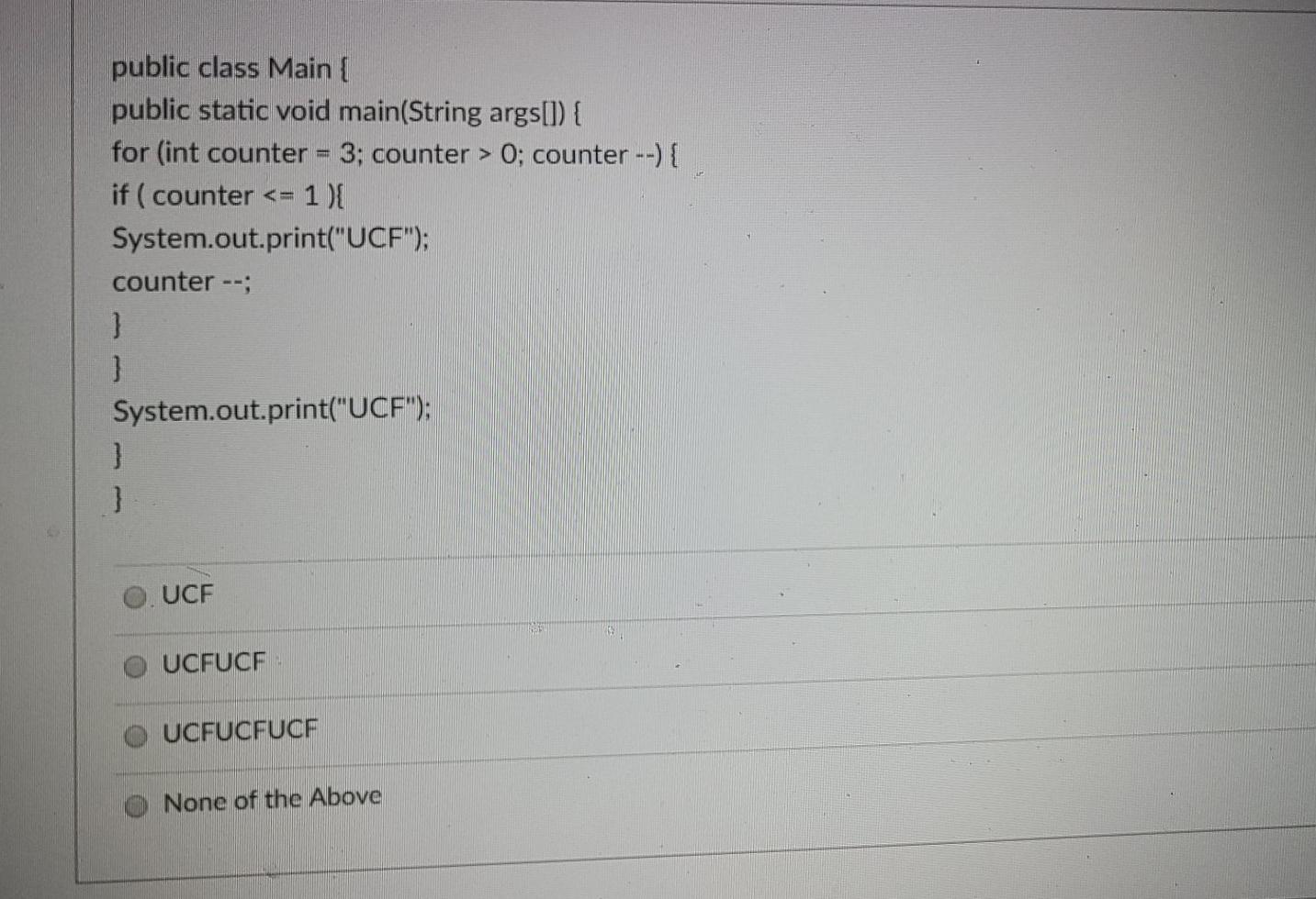 Solved public class Main [ public static void main(String | Chegg.com
