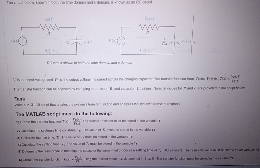 Solved The circuit below, shown in both the time domain and | Chegg.com