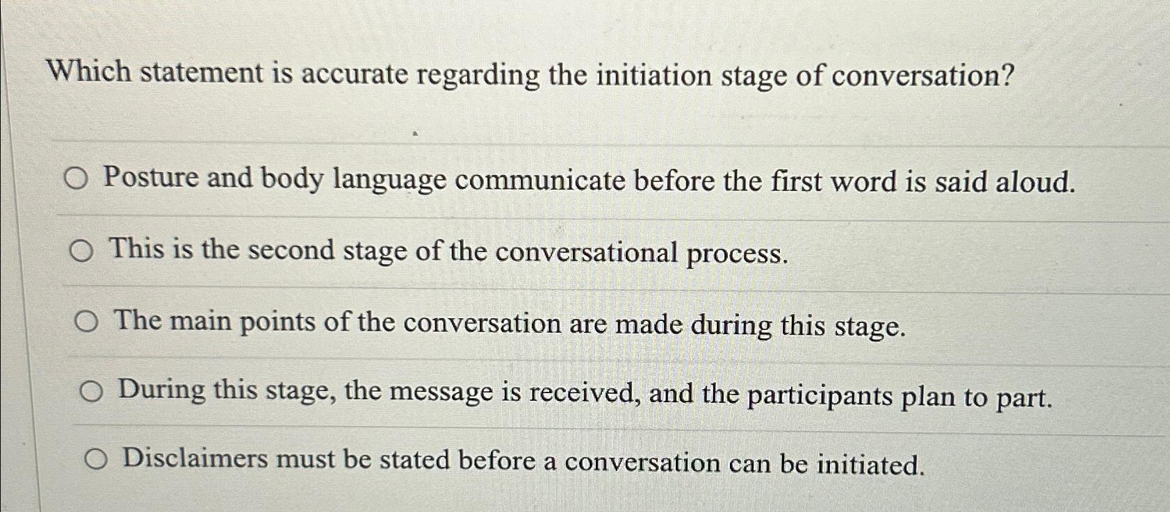 Solved Which statement is accurate regarding the initiation | Chegg.com