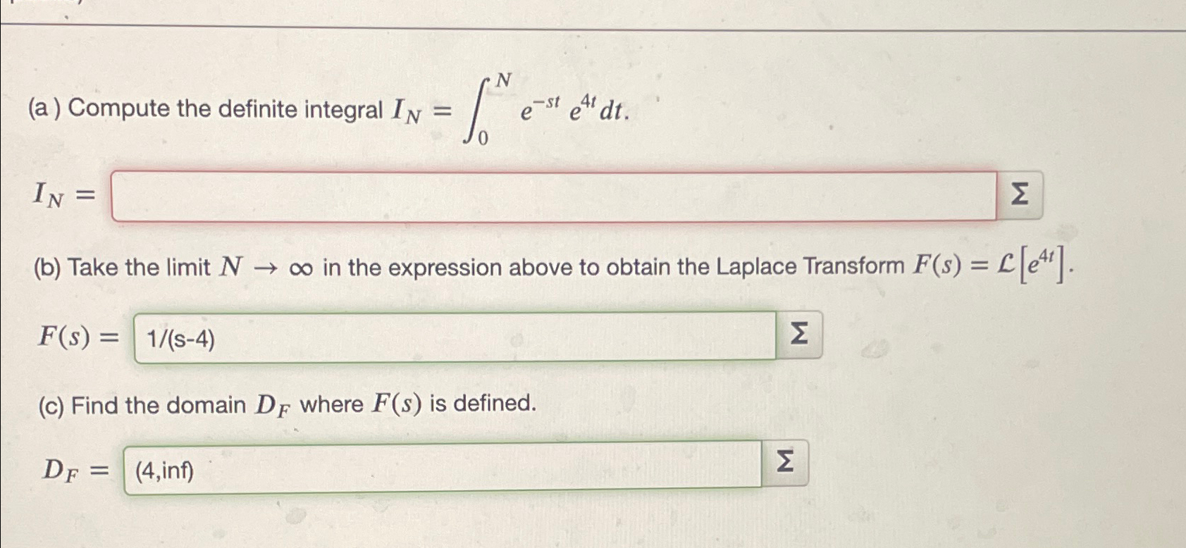 Solved (a) ﻿Compute the definite integral | Chegg.com
