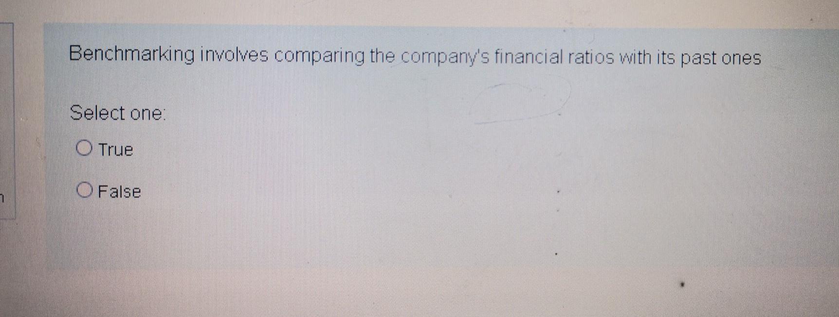 Solved Benchmarking involves comparing the company's | Chegg.com