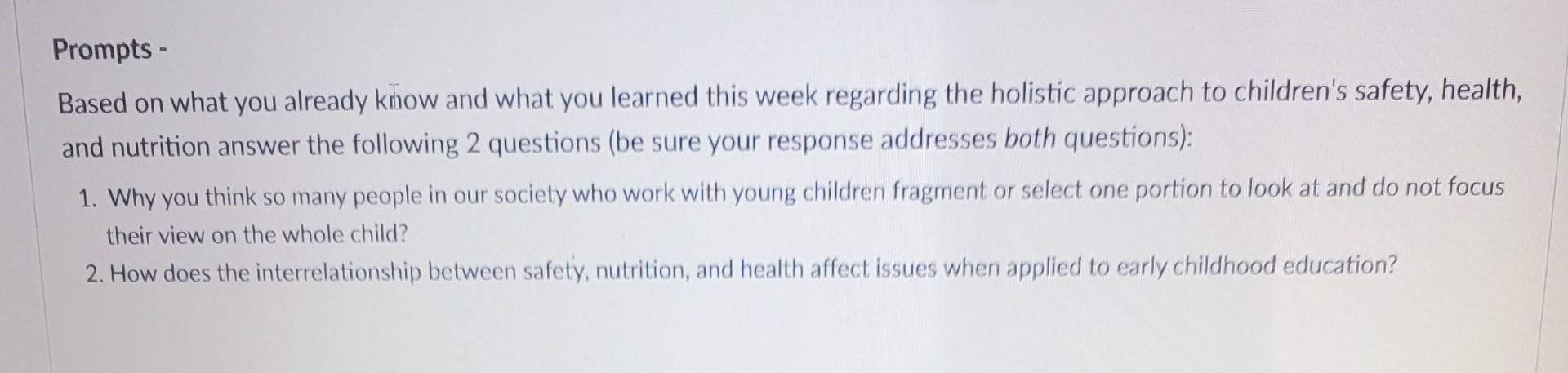 Solved Discussion Assignment Instructions - Discussion | Chegg.com