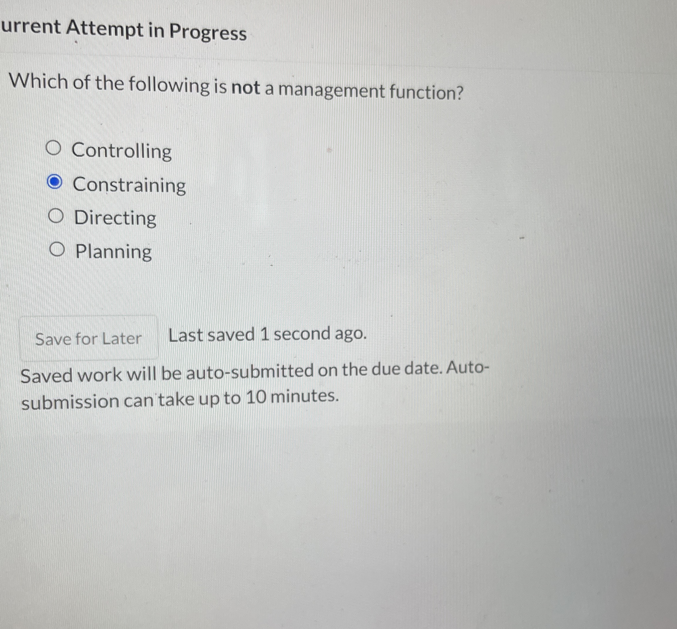 Solved urrent Attempt in ProgressWhich of the following is | Chegg.com