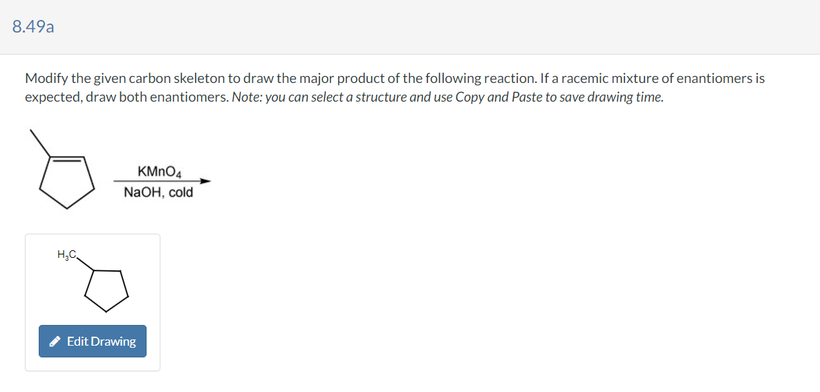Solved Modify the given carbon skeleton to draw the major | Chegg.com