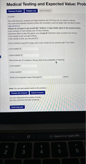 Solved Medical Testing and Expected Value: Prob (1 porit) | Chegg.com
