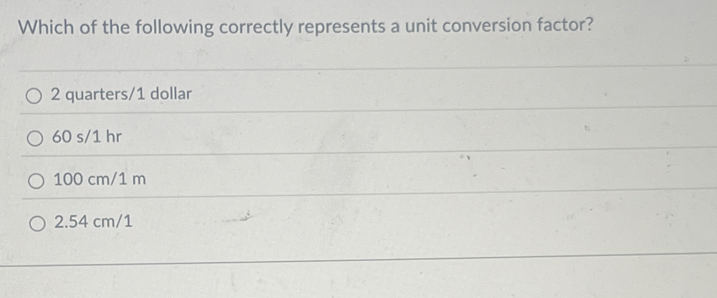 Solved Which of the following correctly represents a unit | Chegg.com