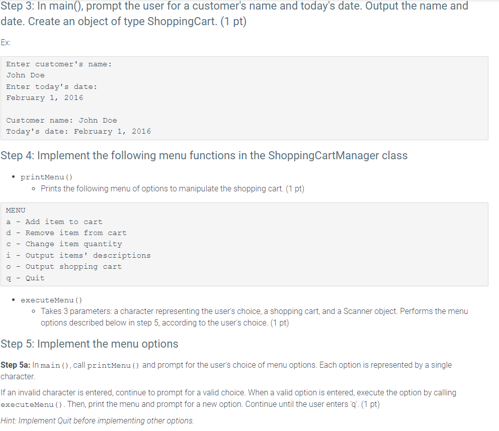 Solved IN JAVA PLEASE - 3 .java Files required, named | Chegg.com