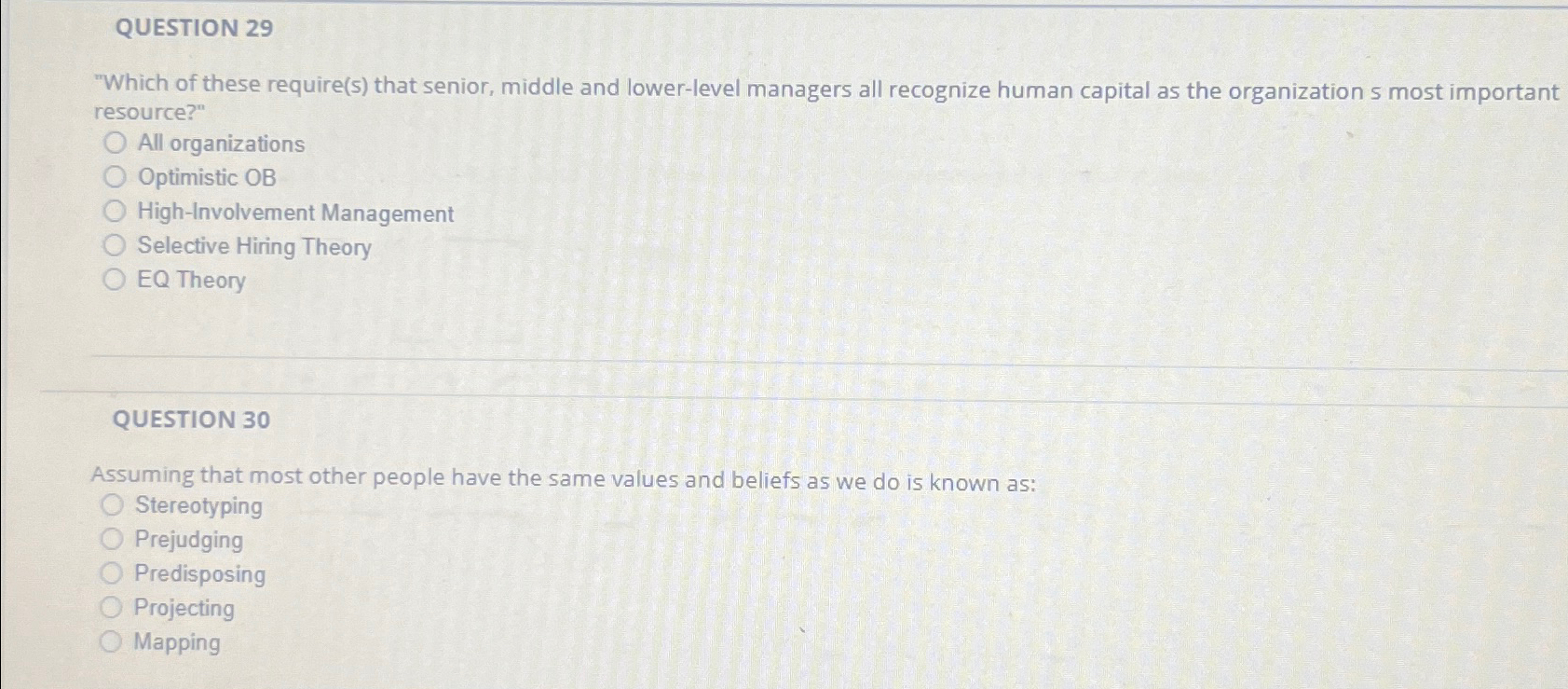 Solved QUESTION 29"Which of these require(s) ﻿that senior, | Chegg.com