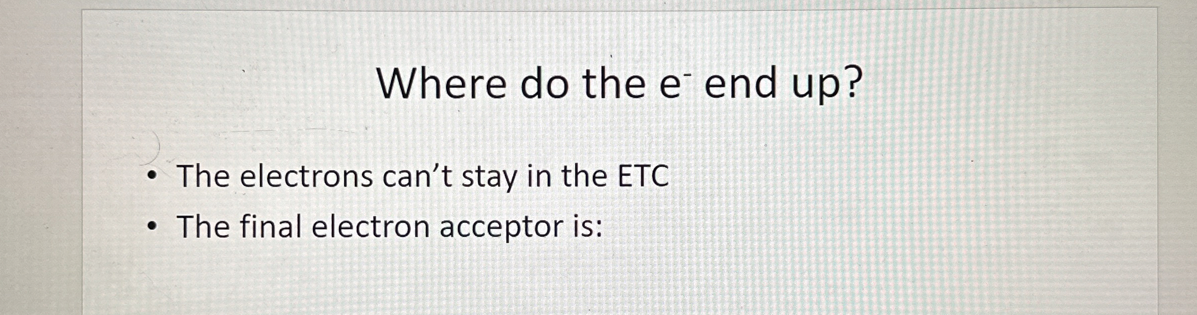 Solved Where do the e end up?The electrons can't stay in the | Chegg.com
